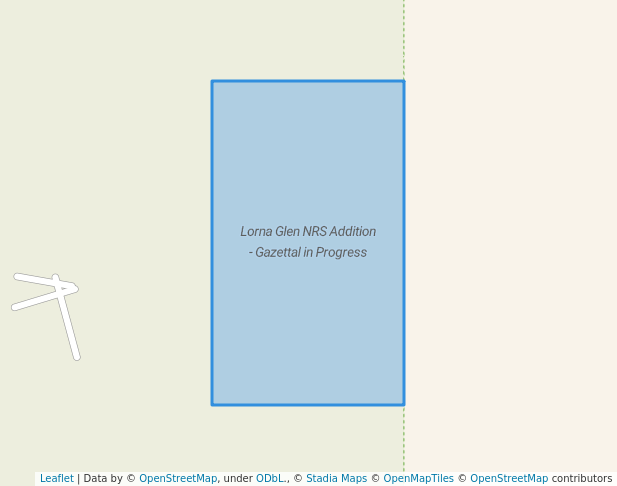 Lorna Glen NRS Addition - Gazettal in Progress in Wiluna | Map and Routes