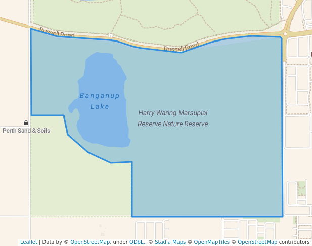 Harry Waring Marsupial Reserve Nature Reserve in Beeliar | Map and Routes