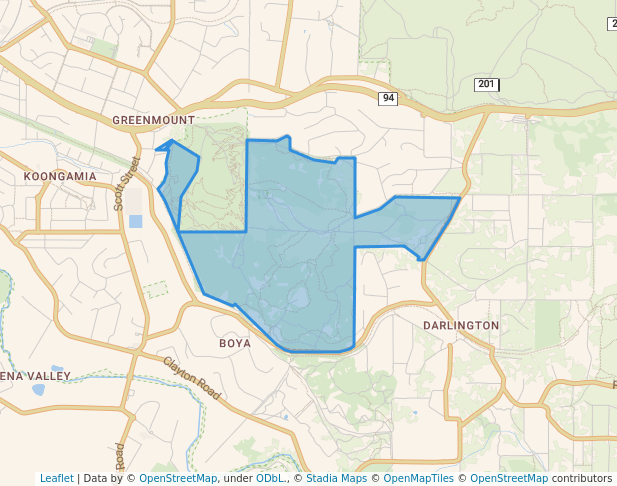 Greenmount National Park in Darlington | Map and Routes