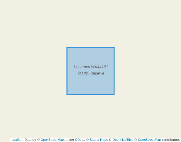 Unnamed WA44191 5(1)(h) Reserve in Cape Arid | Map and Routes