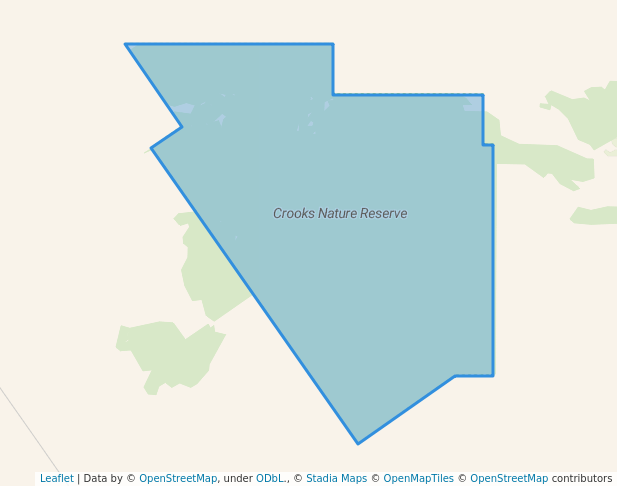 Crooks Nature Reserve in North Burngup | Map and Routes