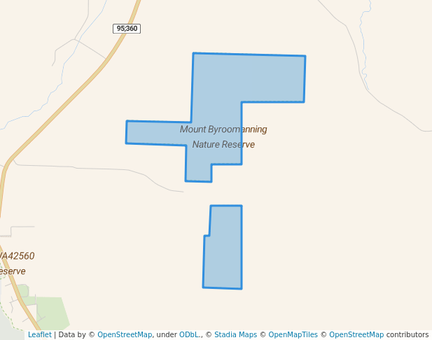 Mount Byroomanning Nature Reserve in Bindoon | Map and Routes