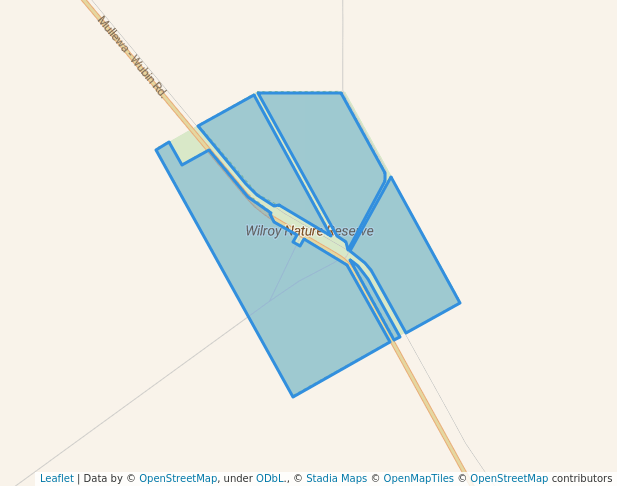 Wilroy Nature Reserve in Pindar | Map and Routes