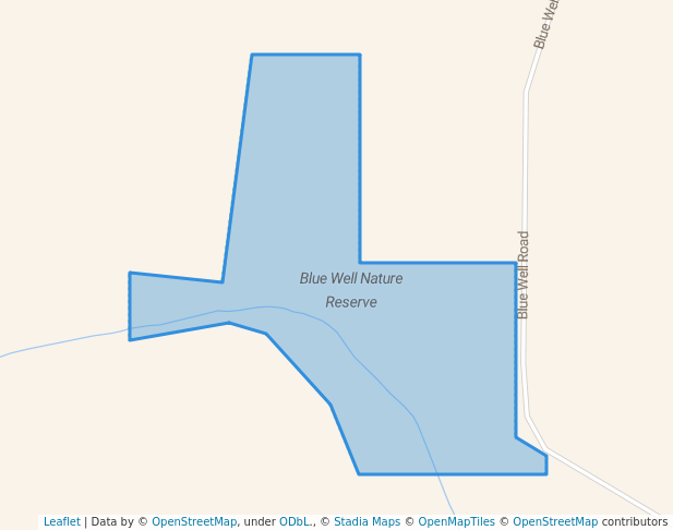 Blue Well Nature Reserve in East Bowes | Map and Routes