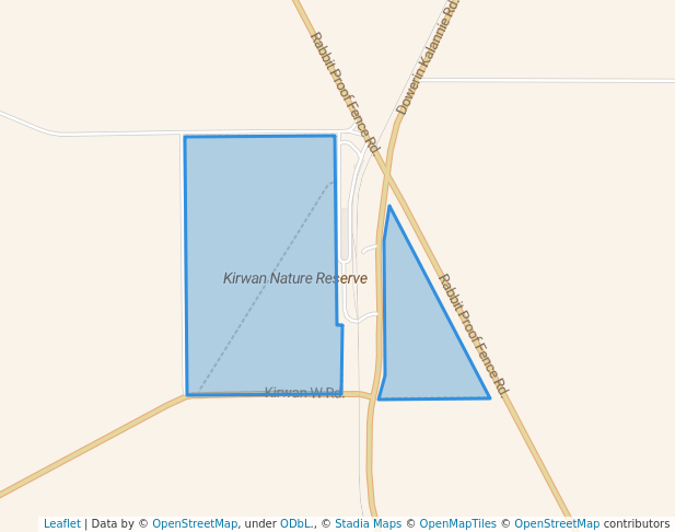 Kirwan Nature Reserve in Burakin | Map and Routes