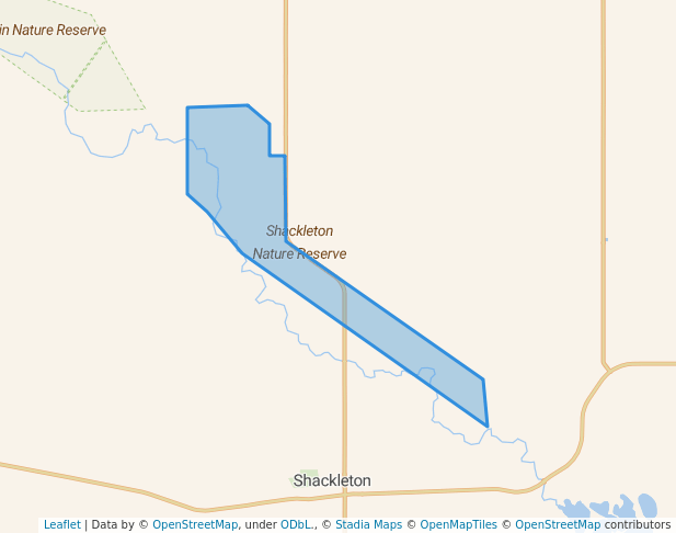 Shackleton Nature Reserve in Shackleton | Map and Routes