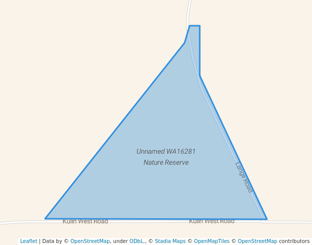 Unnamed WA16281 Nature Reserve in Jitarning | Map and Routes