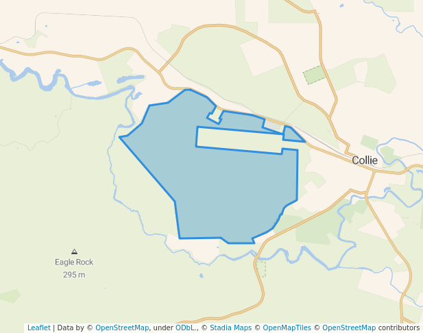 Westralia Conservation Park in Collie | Map and Routes
