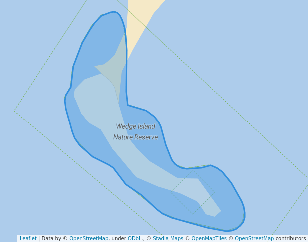 Wedge Island Nature Reserve in Wedge Island | Map and Routes