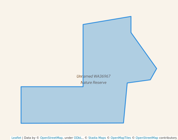 Unnamed WA36967 Nature Reserve in Pingrup | Map and Routes
