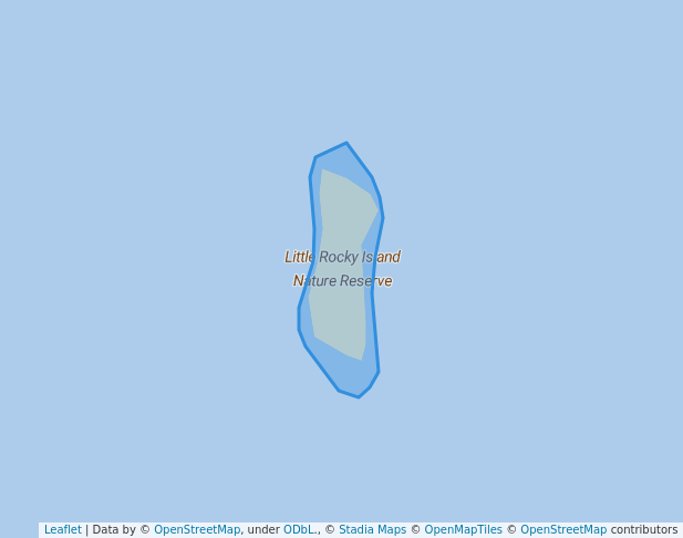 Little Rocky Island Nature Reserve in Mardie | Map and Routes