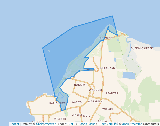 Casuarina Coastal Reserve in Tiwi | Map and Routes