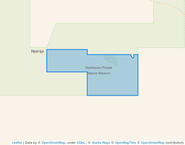 Newhaven Private Nature Reserve in Lake Mackay | Map and Routes