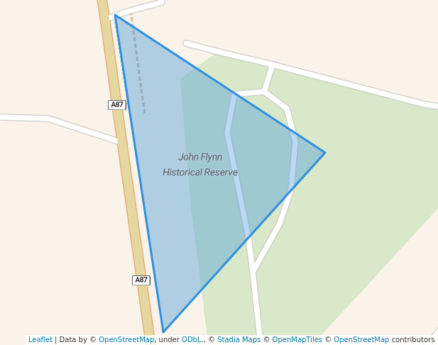 John Flynn Historical Reserve in Warumungu | Map and Routes