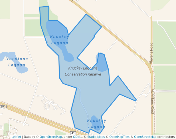 Knuckey Lagoons Conservation Reserve in Knuckey Lagoon | Map and Routes