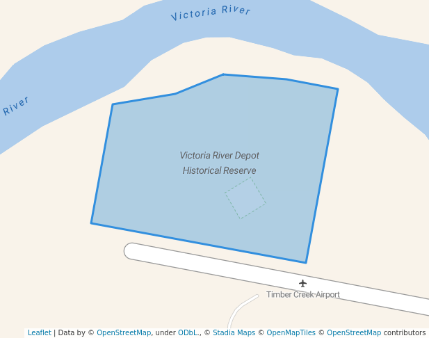 Victoria River Depot Historical Reserve in Timber Creek | Map and Routes