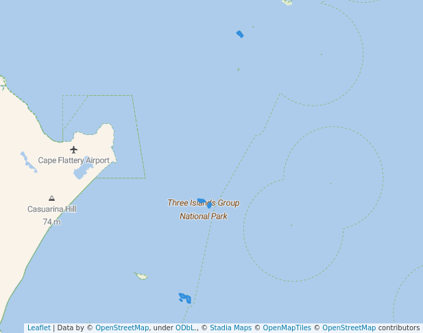 Three Islands Group National Park in Hope Vale | Map and Routes