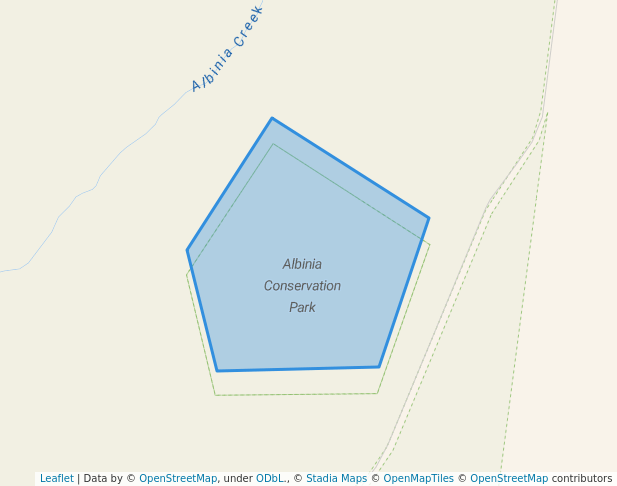 Albinia Conservation Park in Albinia | Map and Routes
