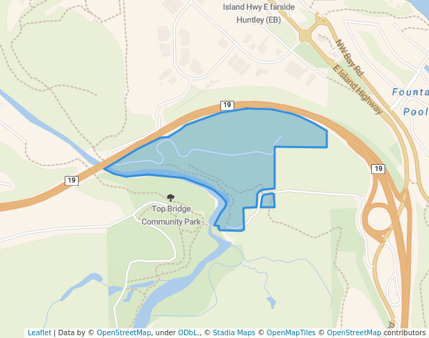 Top Bridge Park in Parksville | Map and Routes