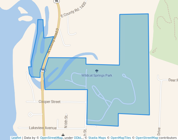 Wildcat Springs Park in Hamilton | Map and Routes