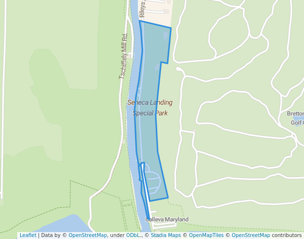 Seneca Landing Special Park in Poolesville | Map and Routes