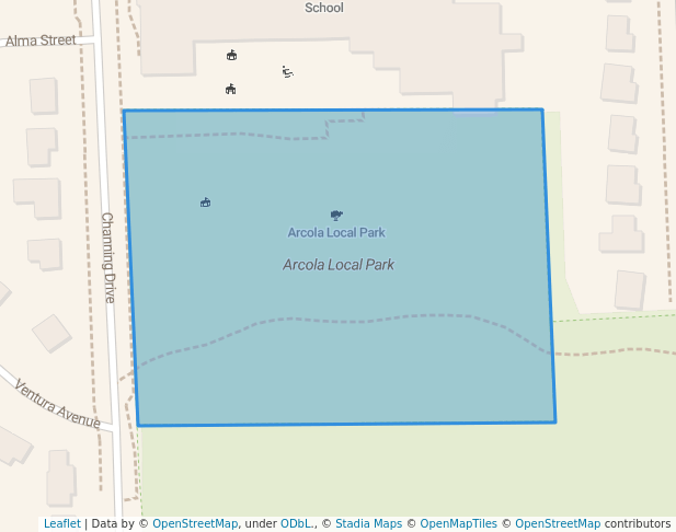 Arcola Local Park in Silver Spring | Map and Routes