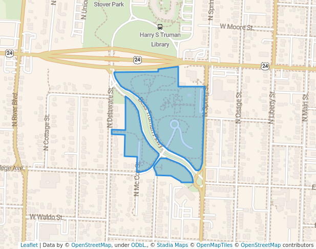 McCoy Park in Independence | Map and Routes