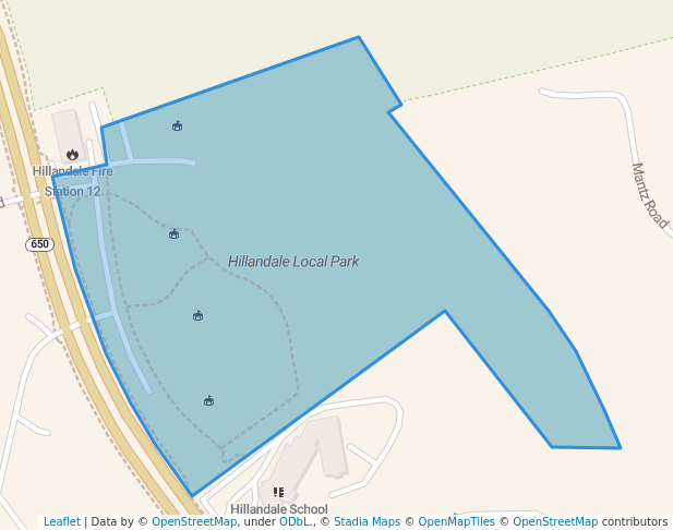 Hillandale Local Park in Silver Spring | Map and Routes