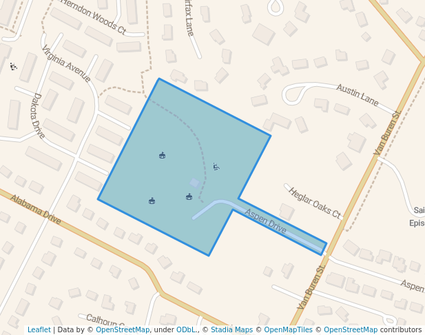 Bruin Park in Herndon | Map and Routes