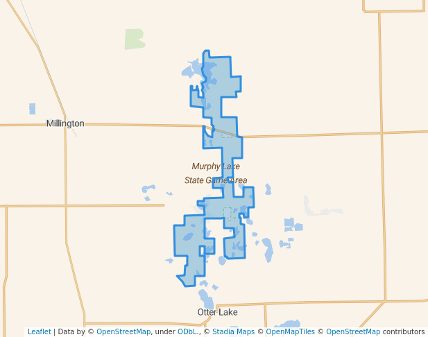 Murphy Lake State Game Area in Millington | Map and Routes