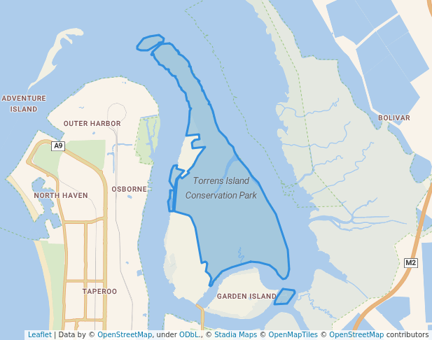 Torrens Island Conservation Park in Adelaide | Map and Routes