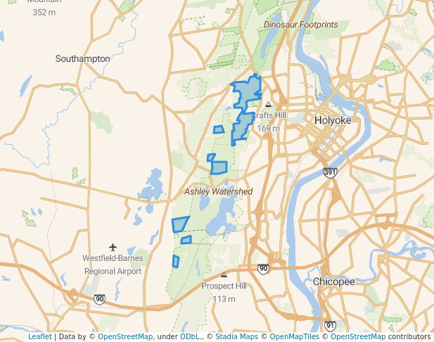 East Mountain WMA in Holyoke | Map and Routes