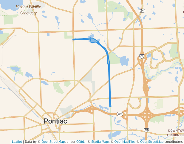 North Spur Trail in Pontiac | Map and Routes