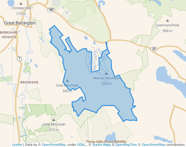 East Mountain State Forest in Great Barrington | Map and Routes