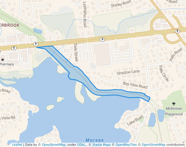 Cochituate Aqueduct Linear District in Wellesley | Map and Routes