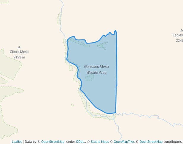Gonzales Mesa Wildlife Area in undefined | Map and Routes