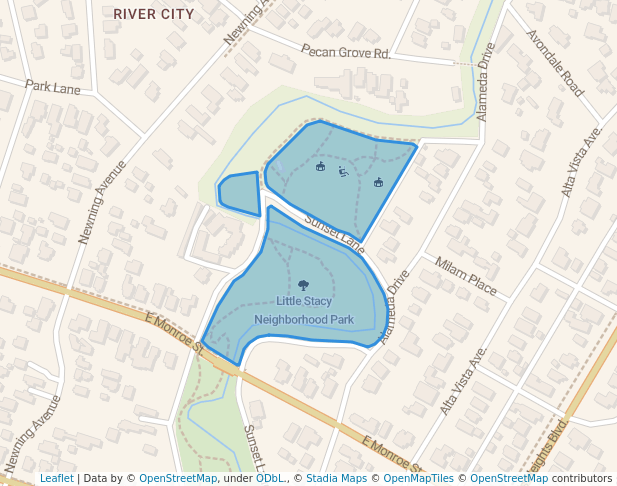 Little Stacy Neighborhood Park in Austin | Map and Routes
