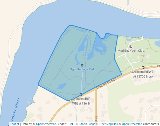 Elgin Heritage Park in Surrey | Map and Routes