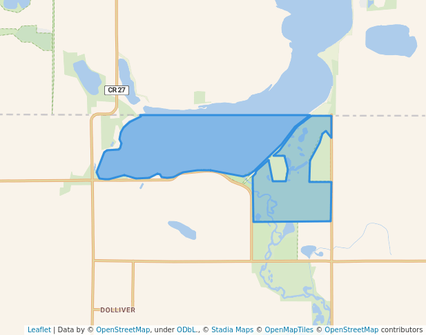 Tuttle Lake Wetland Complex in Dolliver | Map and Routes