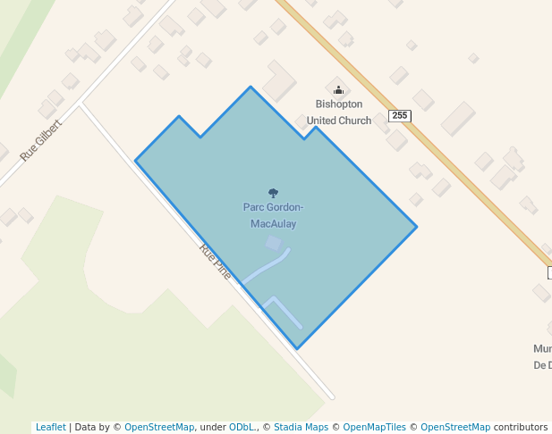 Parc Gordon-MacAulay in Bishopton | Map and Routes