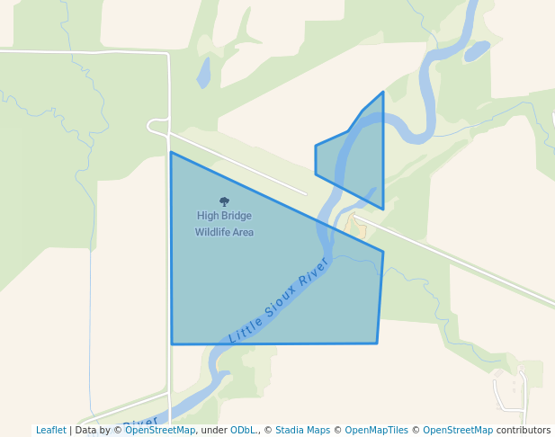 High Bridge Wildlife Area in Webb | Map and Routes