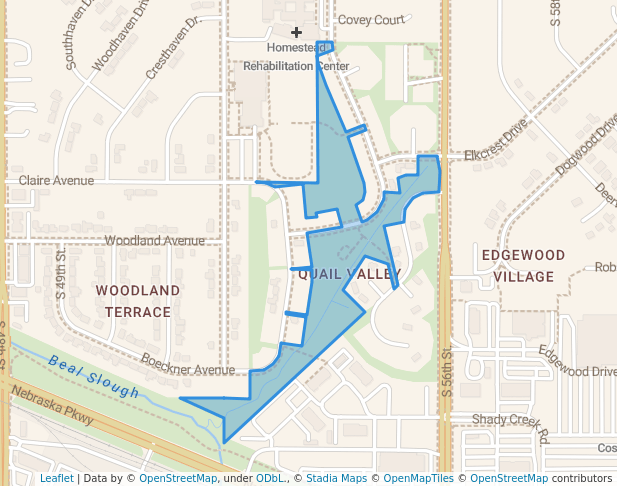Larson Park in Lincoln | Map and Routes