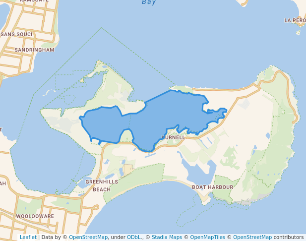 Towra Point Aquatic Reserve (Sanctuary) in Kurnell | Map and Routes