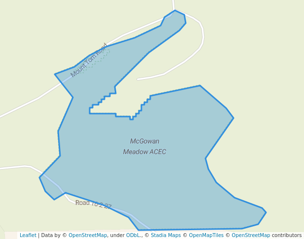 McGowan Meadow ACEC in Harrisburg | Map and Routes