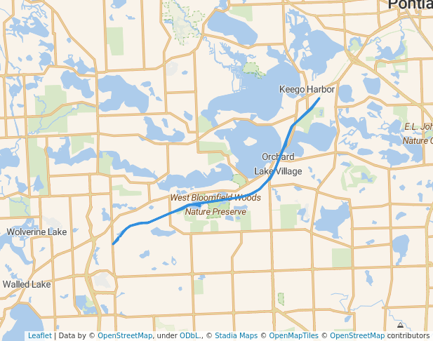 West Bloomfield Trail in West Bloomfield Township | Map and Routes