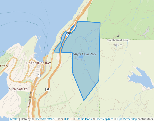 Whyte Lake Park in West Vancouver | Map and Routes