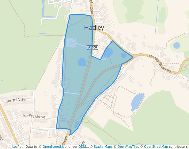 Hadley Green in Barnet | Map and Routes
