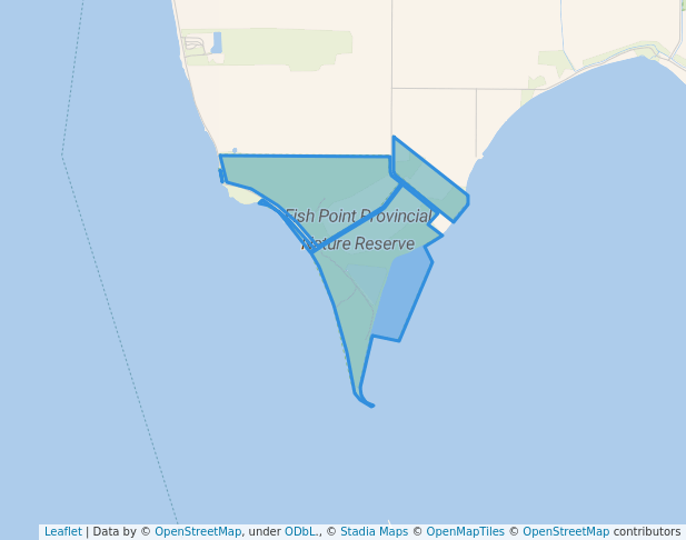 Fish Point Provincial Nature Reserve in Pelee Island | Map and Routes