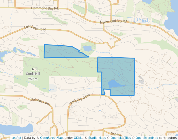 Linley Valley Cottle Lake Park in Nanaimo | Map and Routes