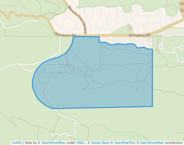 Rancho Potrero Open Space in Thousand Oaks | Map and Routes